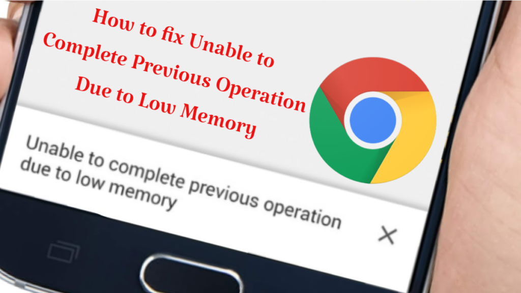 How to Fix Unable to Complete Previous Operation Due to Low Memory - Plentytechs
